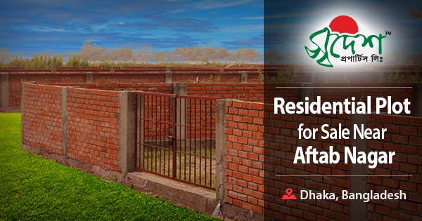 Ready Residential Plot for Sale Near Aftab Nagar, Dhaka