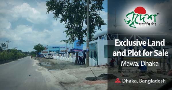 Exclusive land and plot for sale near Mawa, Dhaka