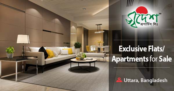 Exclusive flats/apartments for sale near Uttara, Dhaka
